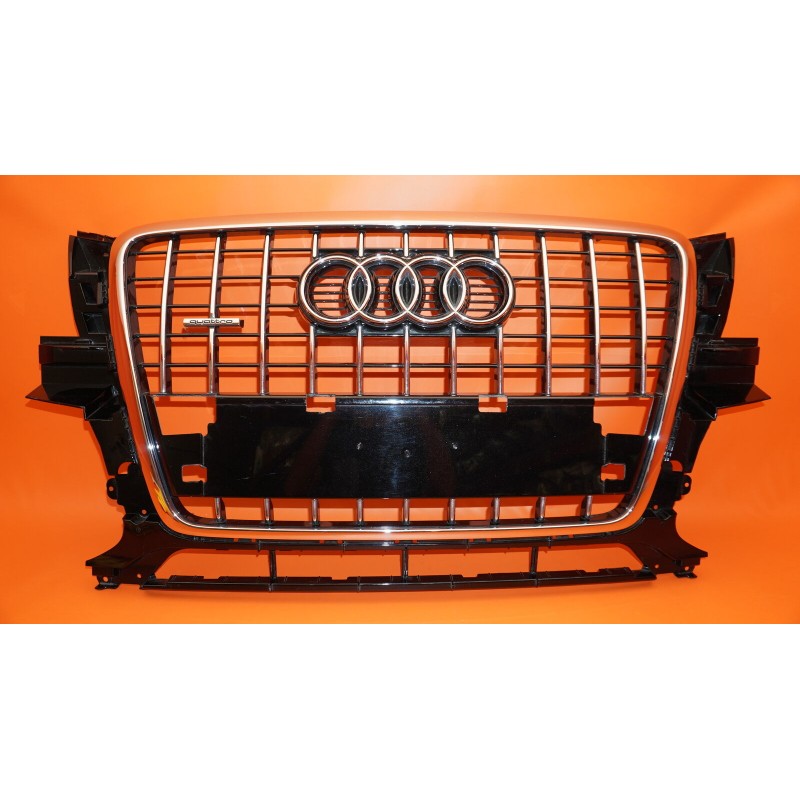 AUDI Q5 GRILLE 2009 2010 2011 2012 S-LINE GLOSSY BLACK 8R0853651B OEM