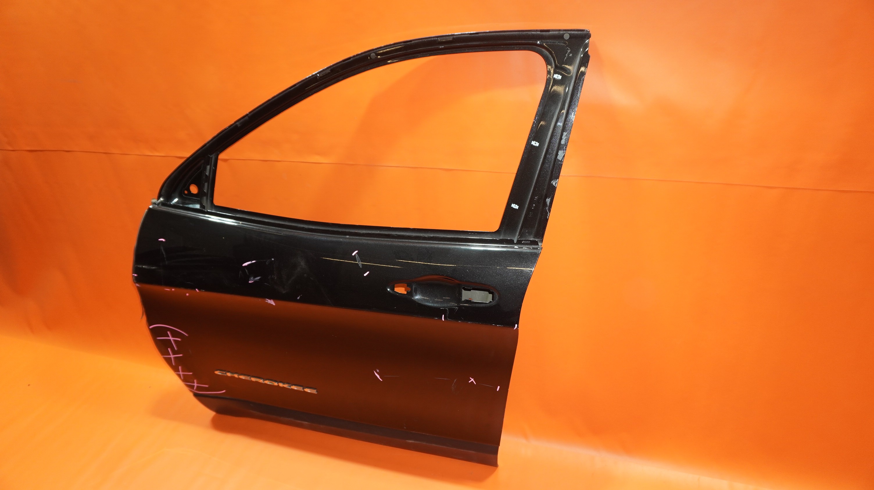 JEEP CHEROKEE DOOR LEFT DRIVER FRONT 2014 2015 2016 2017 2018 BLACK