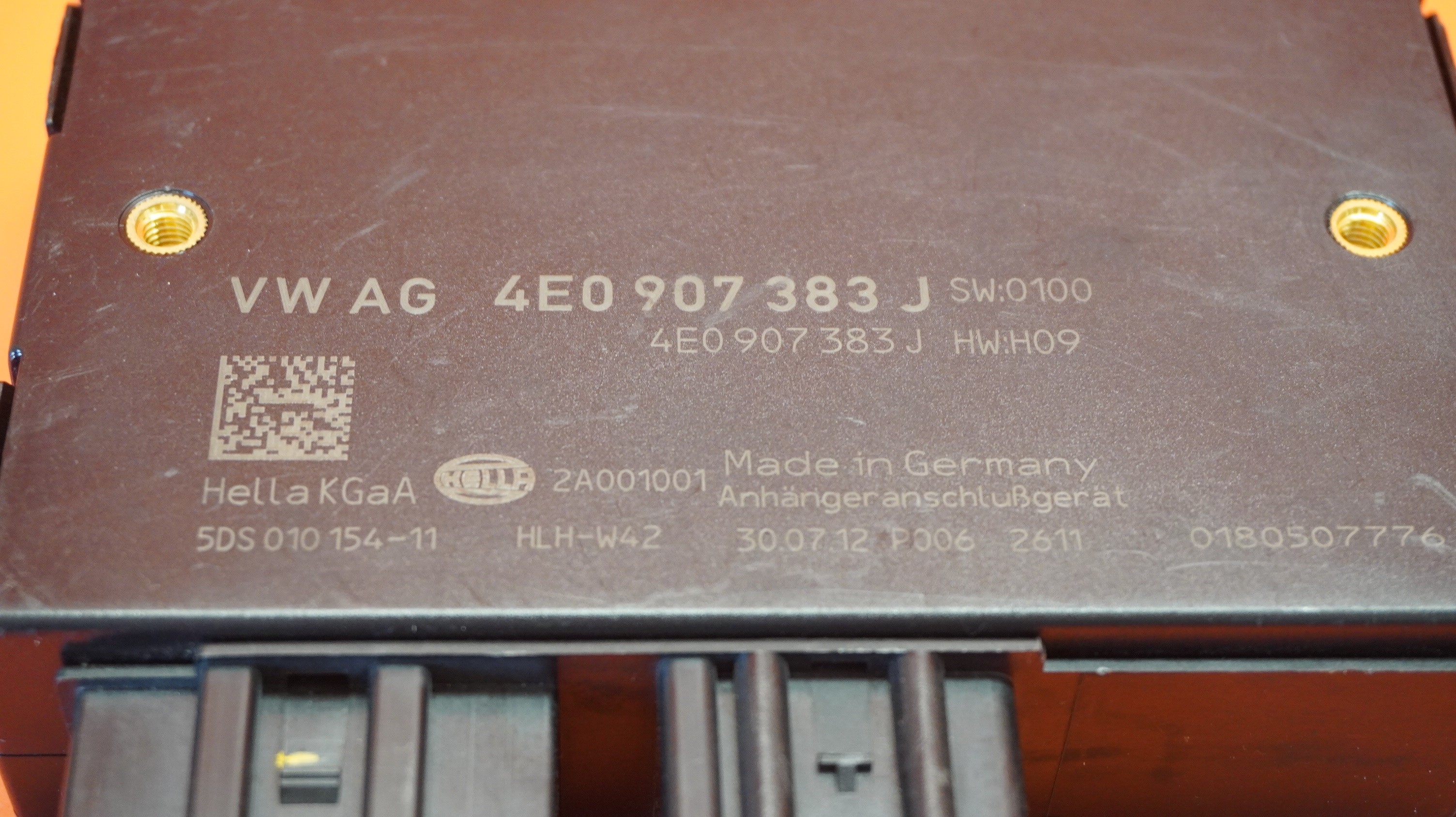 AUDI A8 CONTROL MODULE 2004 2005 2006 2007 2008 4E0907383J OEM