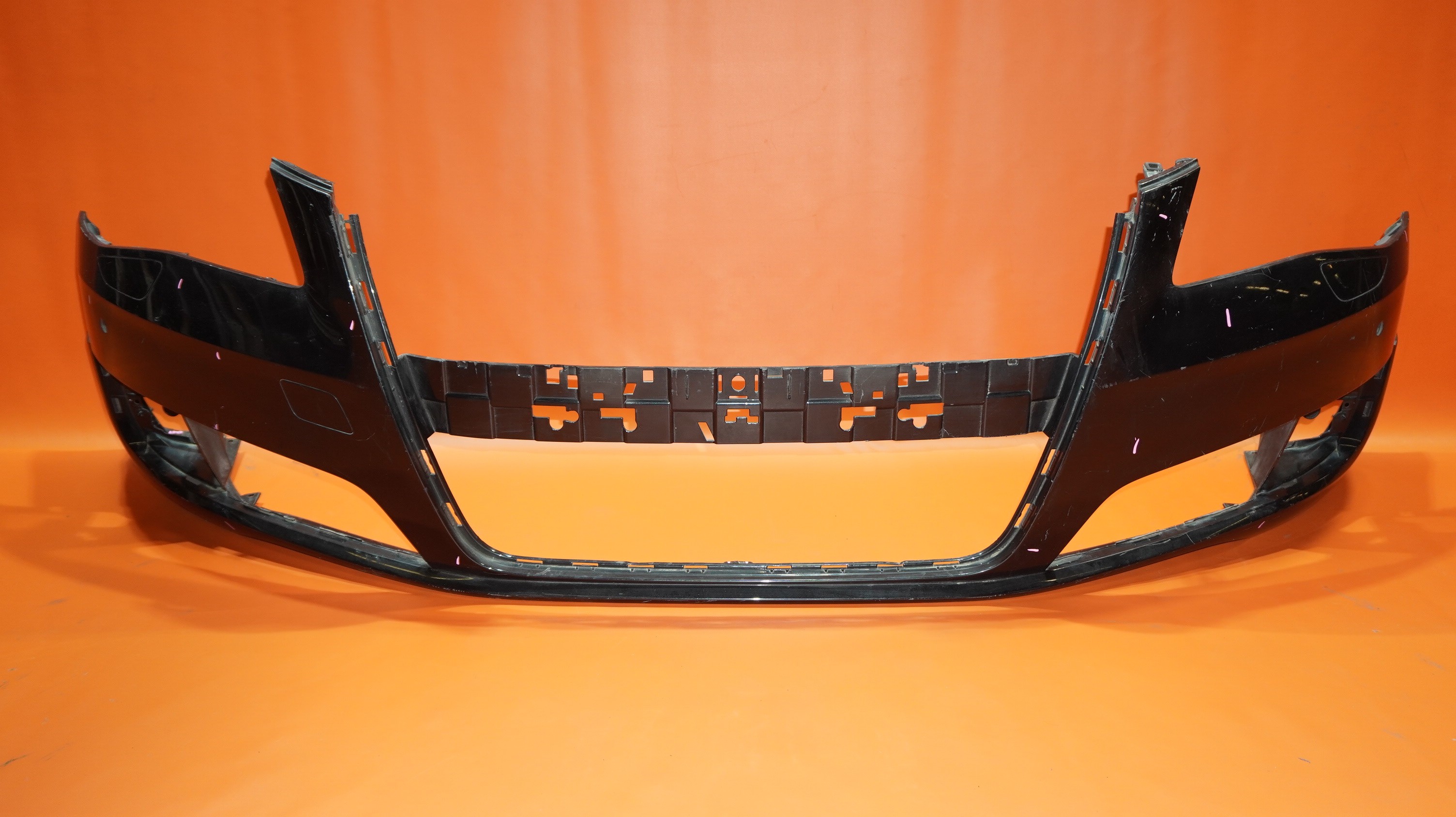 AUDI A8 FRONT BUMPER 2011 2012 2013 2014 BLACK 4H0 807 437 OEM