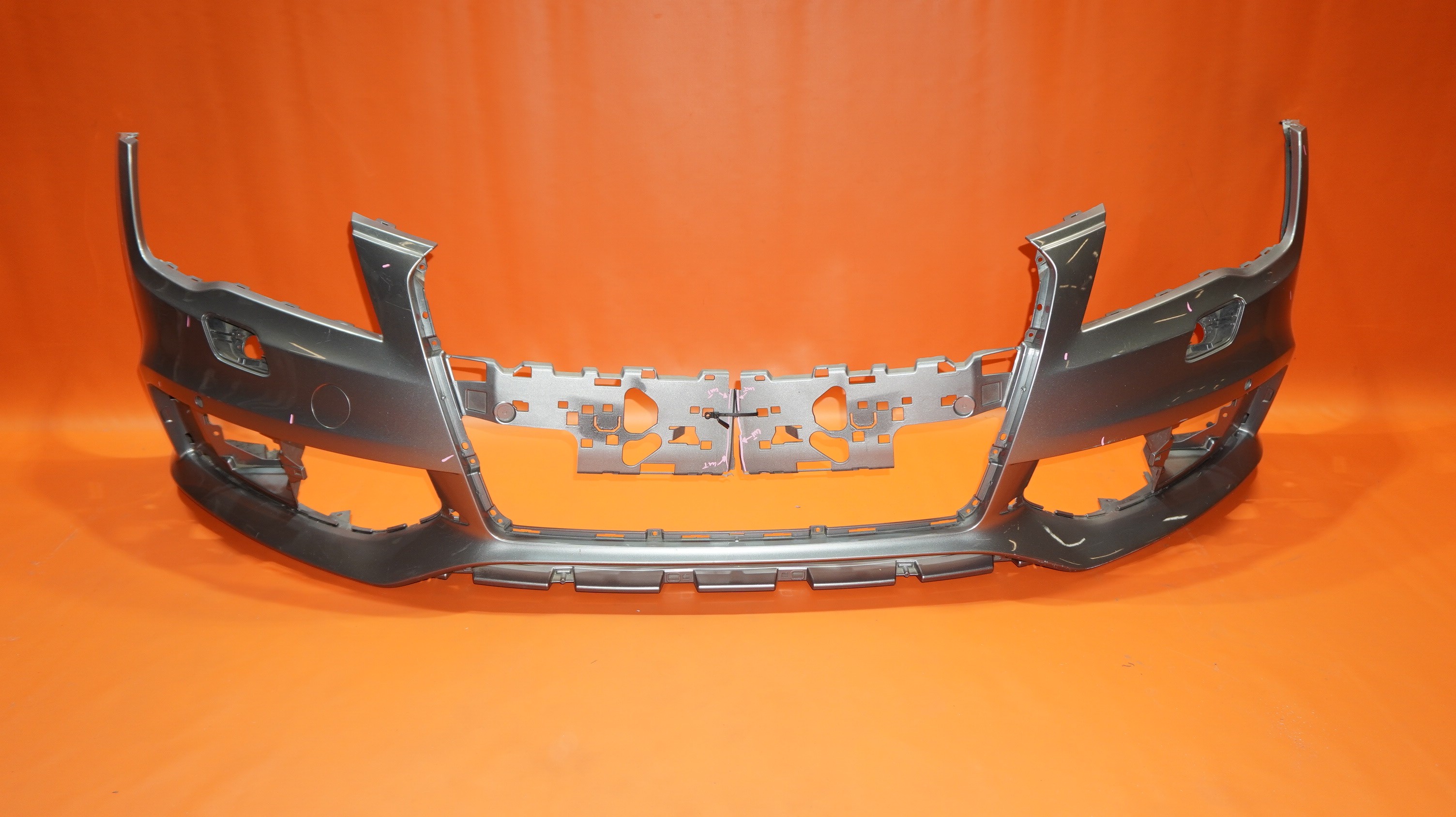 AUDI A7 S7 FRONT BUMPER 2011 2012 2013 2014 S-LINE 4G8807437F GRAY OEM