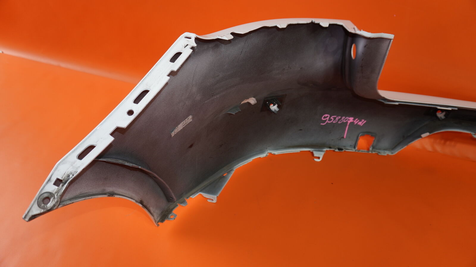 PORSCHE MACAN REAR BUMPER 2015 2016 2017 2018 95B 807 421 WHITE OEM