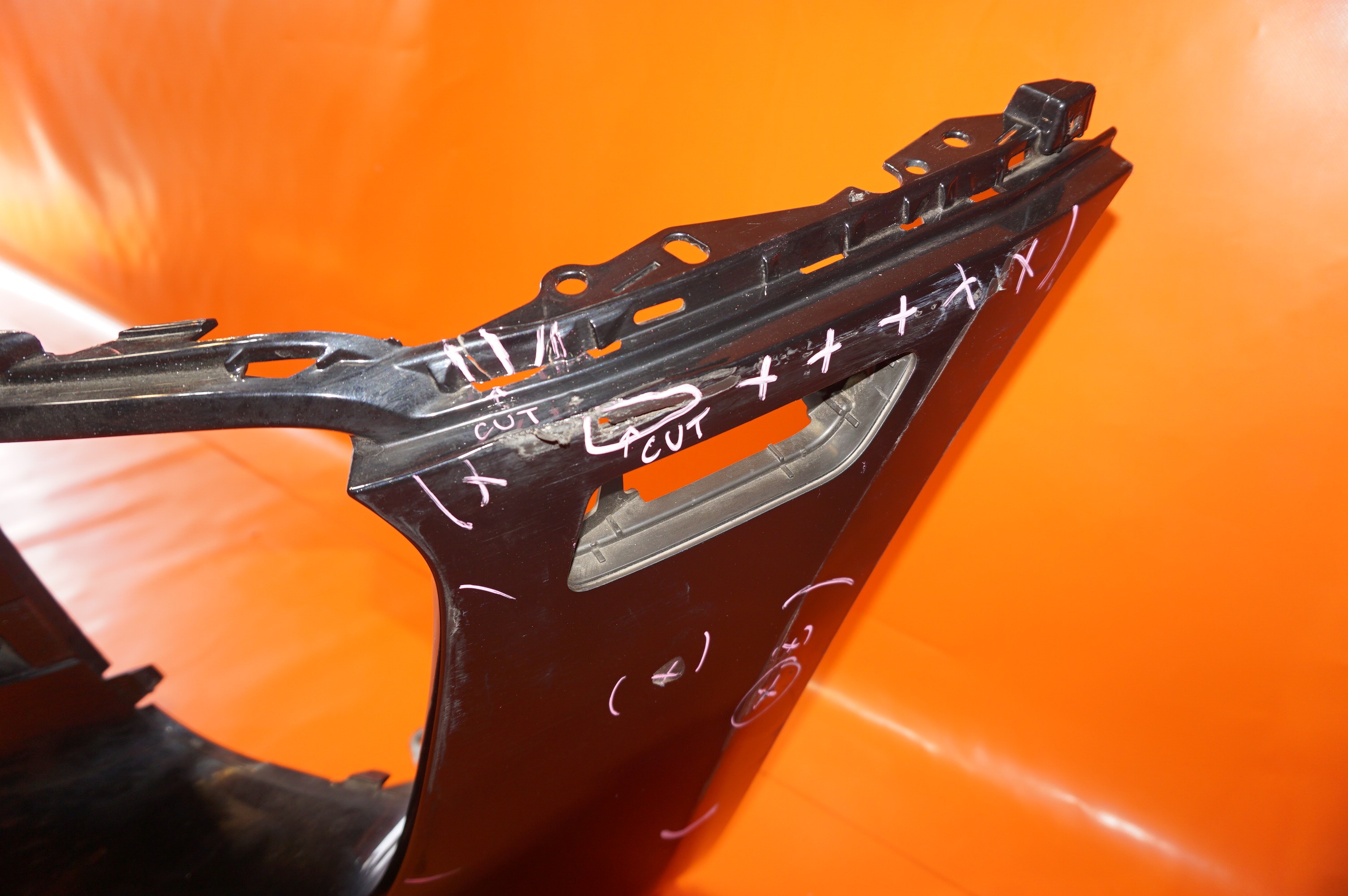 PORSCHE MACAN TURBO FRONT BUMPER 2015 2016 2017 2018 95B807221 BLACK