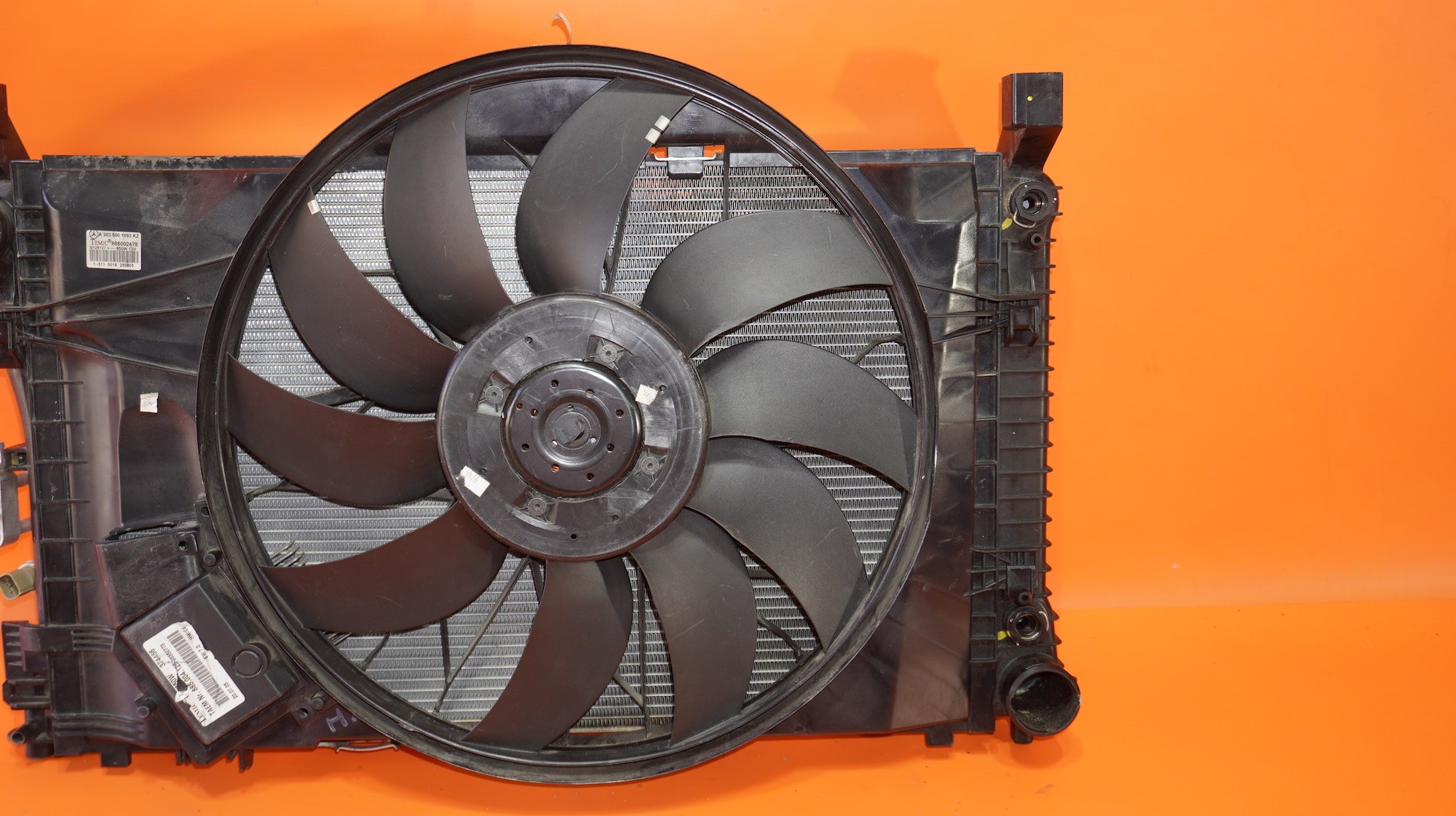 MERCEDES BENZ SLK5 COOLING FAN RADIATOR CONDENSER 2005 2006 2007 2008