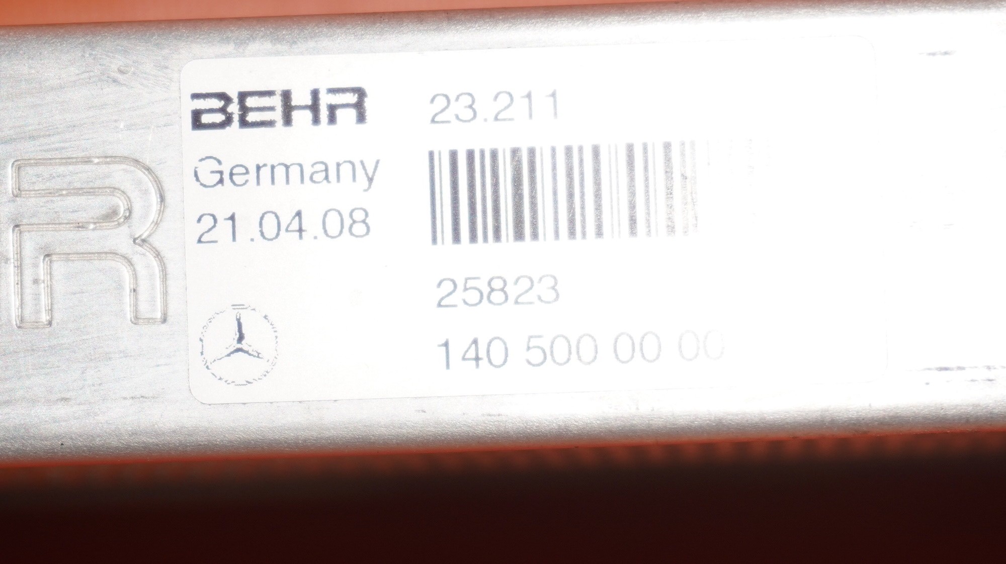 MERCEDES BENZ G63 OIL COOLER 2016 2017 2018 A1405000000 AMG G65 OEM