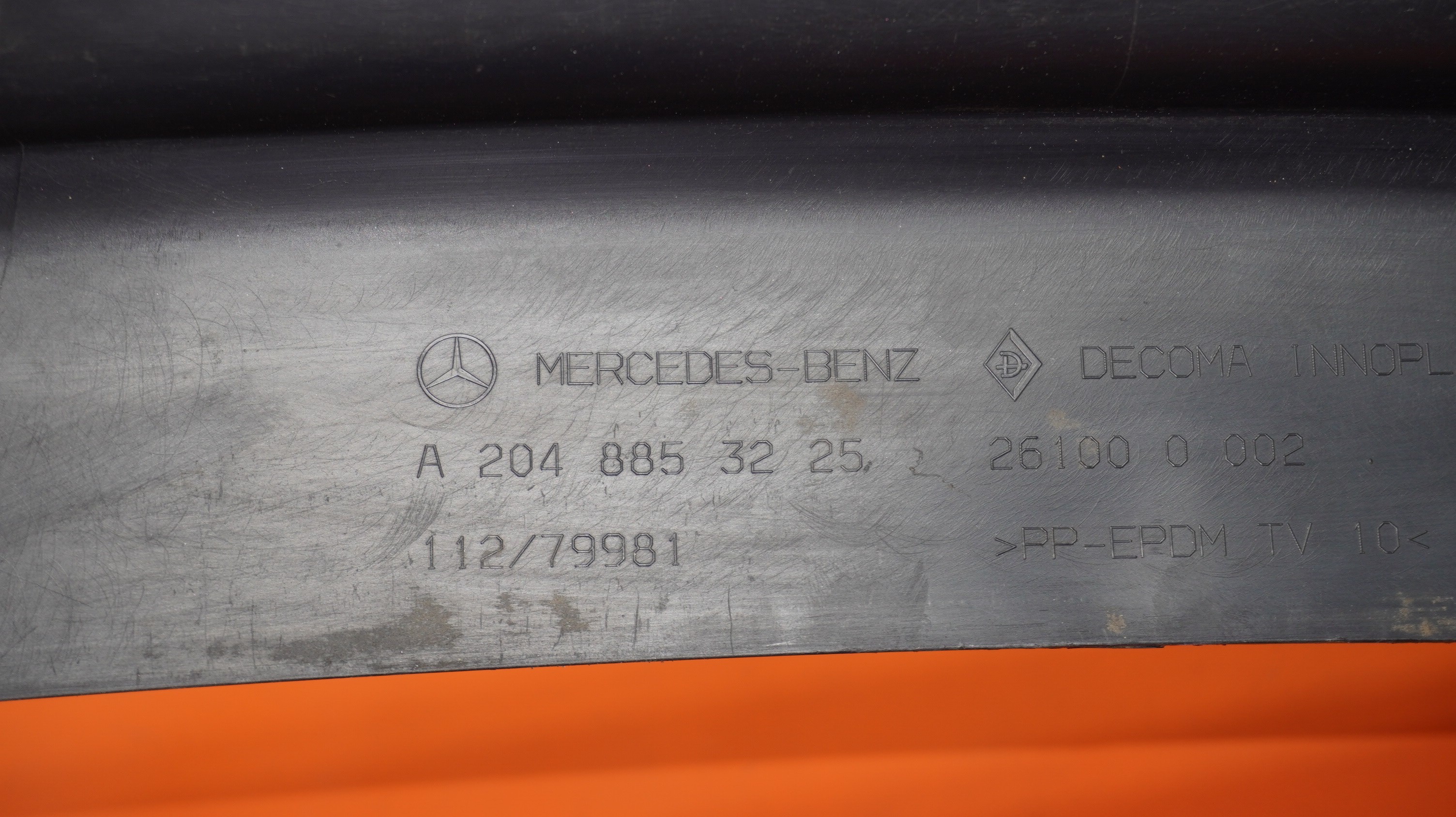 MERCEDES C300 REAR DIFFUSER VALANCE 2008 2009 2010 2011 A2048853225