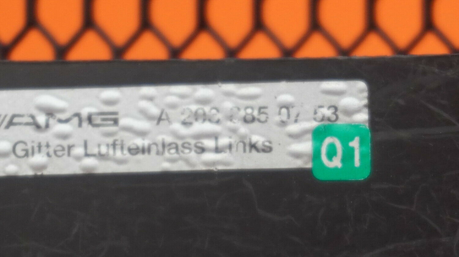 MERCEDES BENZ C55 FOG LIGHT GRILLE MESH 2005 2006 2007 LEFT AMG C350 ...