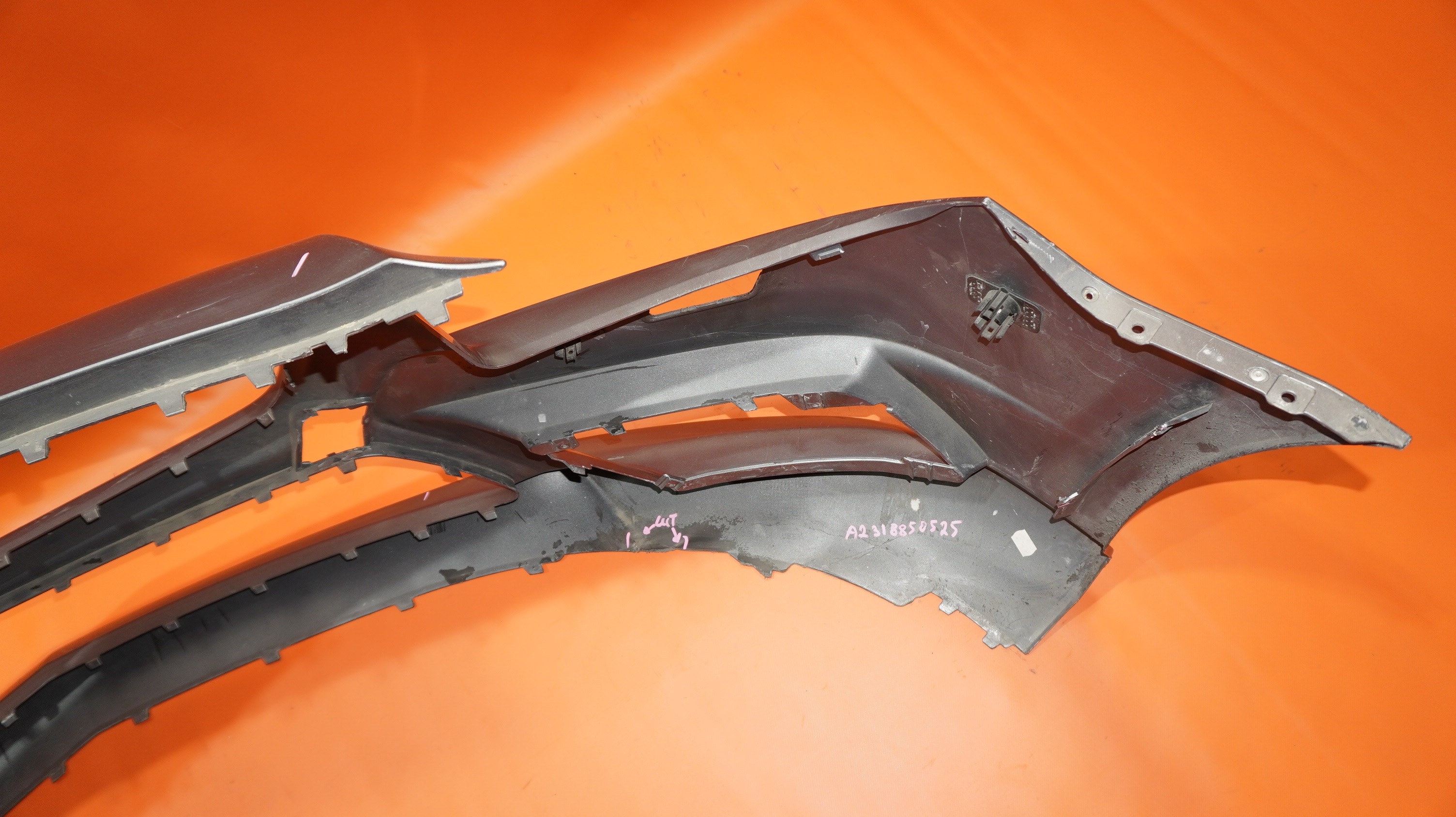 MERCEDES BENZ SL550 FRONT BUMPER AMG 2013 2014 2015 A2318850525 GRAY