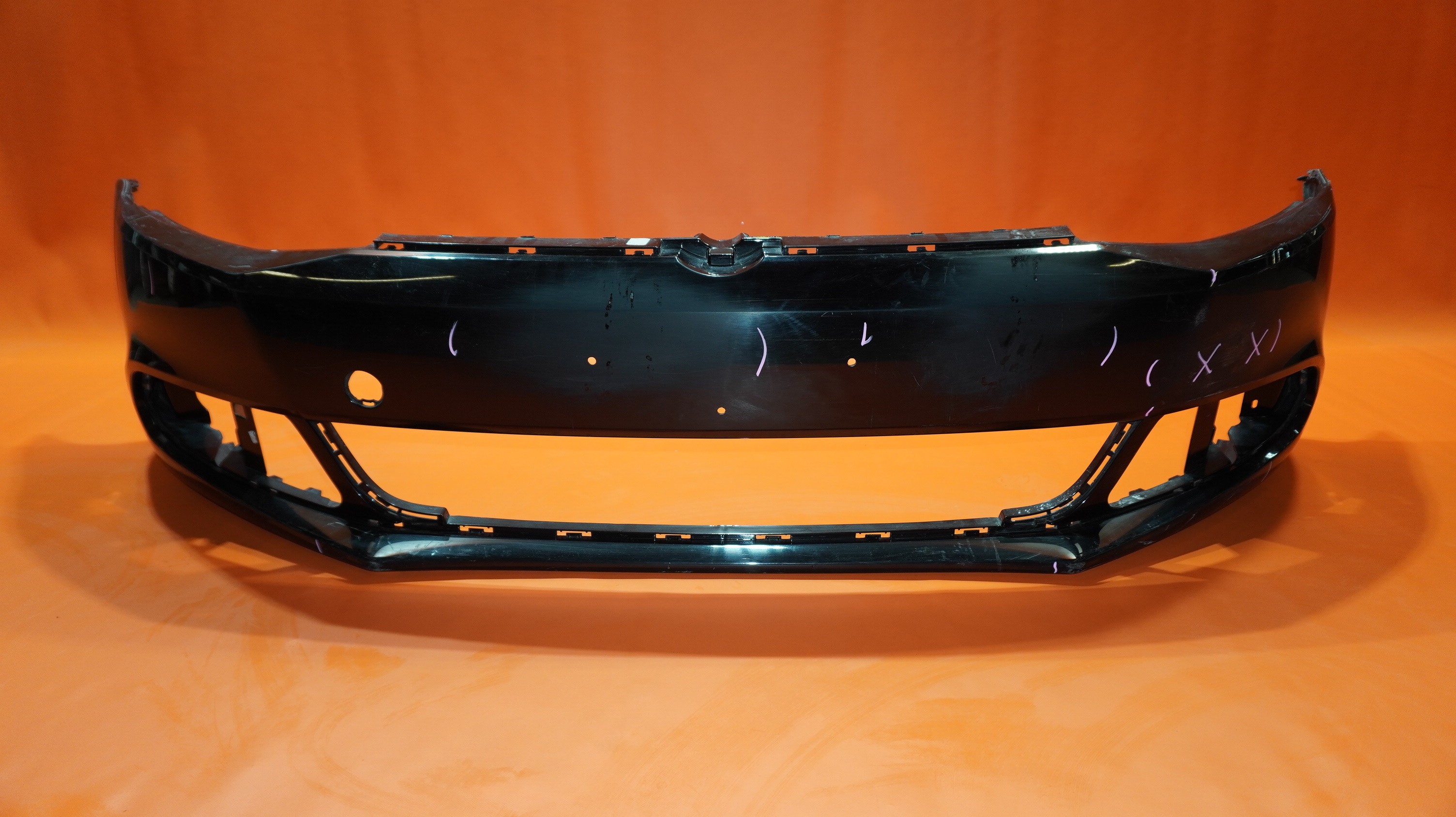 VW JETTA FRONT BUMPER 2011 2012 2013 2014 BLACK 5C6807221B OEM