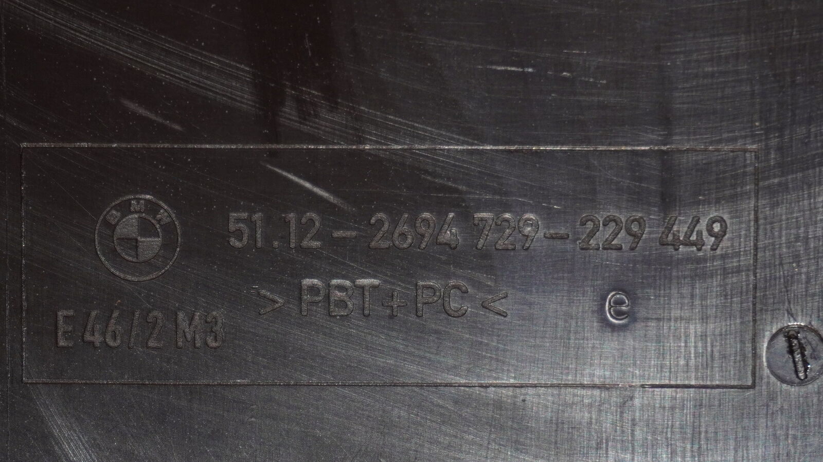 BMW M3 DIFFUSER REAR BUMPER VALANCE 2001 2002 2003 2004 2005 2006 5112 ...