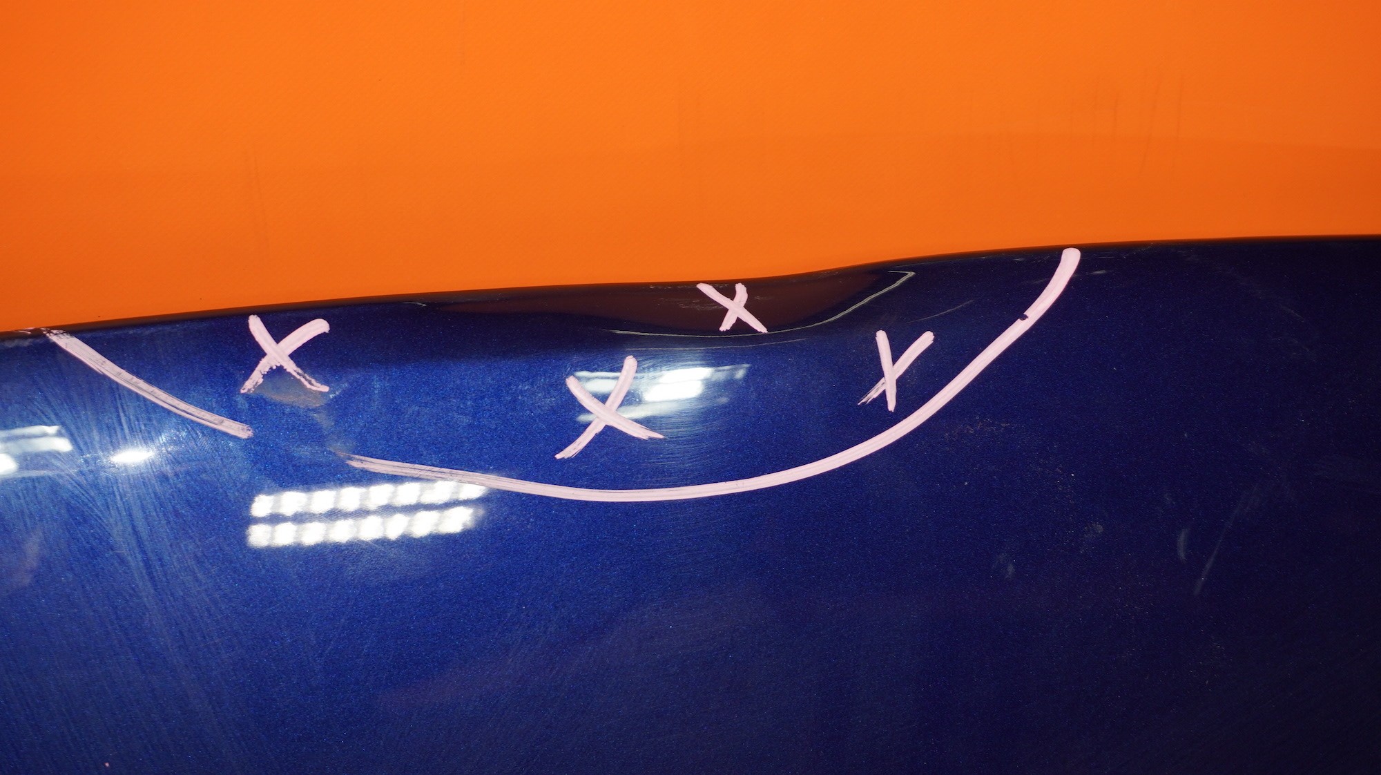 TESLA MODEL X HOOD 2016 2017 2018 2019 BLUE OEM