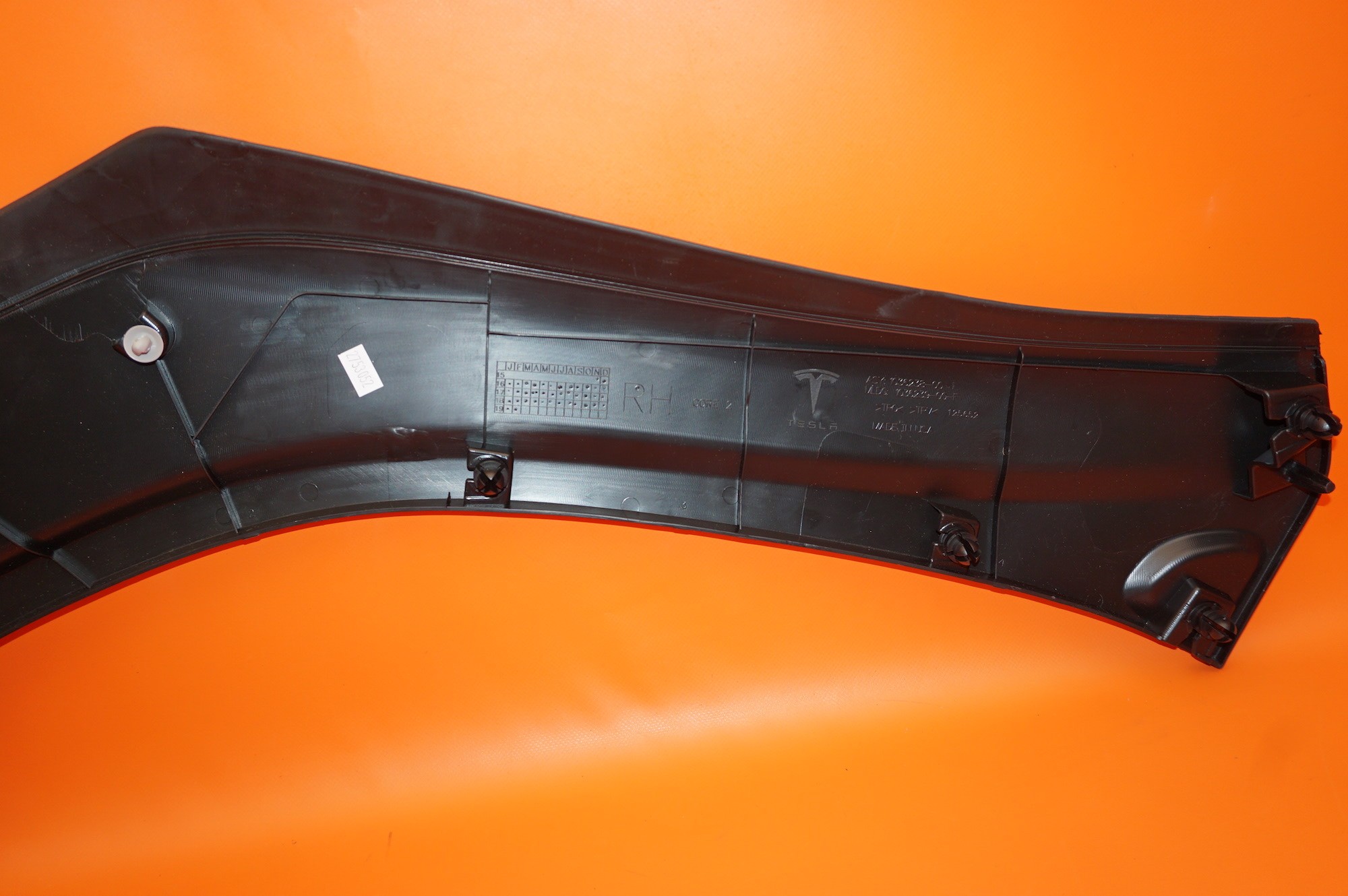 TESLA MODEL X UNDERHOOD APRON COVER RIGHT 2016 2017 2018 2019 2020 ...