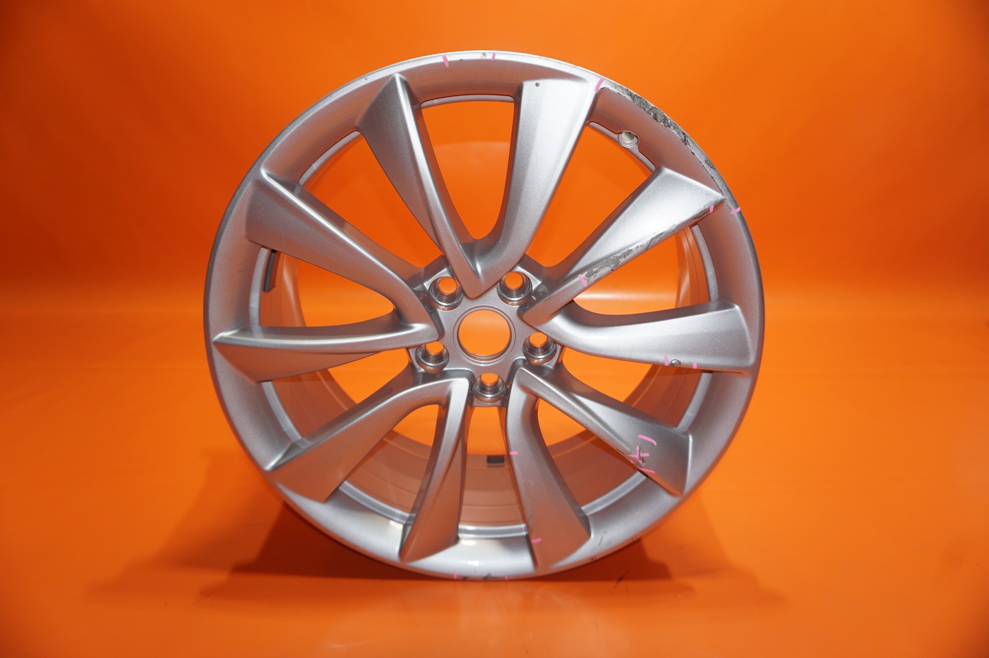 TESLA MODEL 3 WHEEL 19" RIM SILVER 2017 2018 2019 2020 1044221-00-A