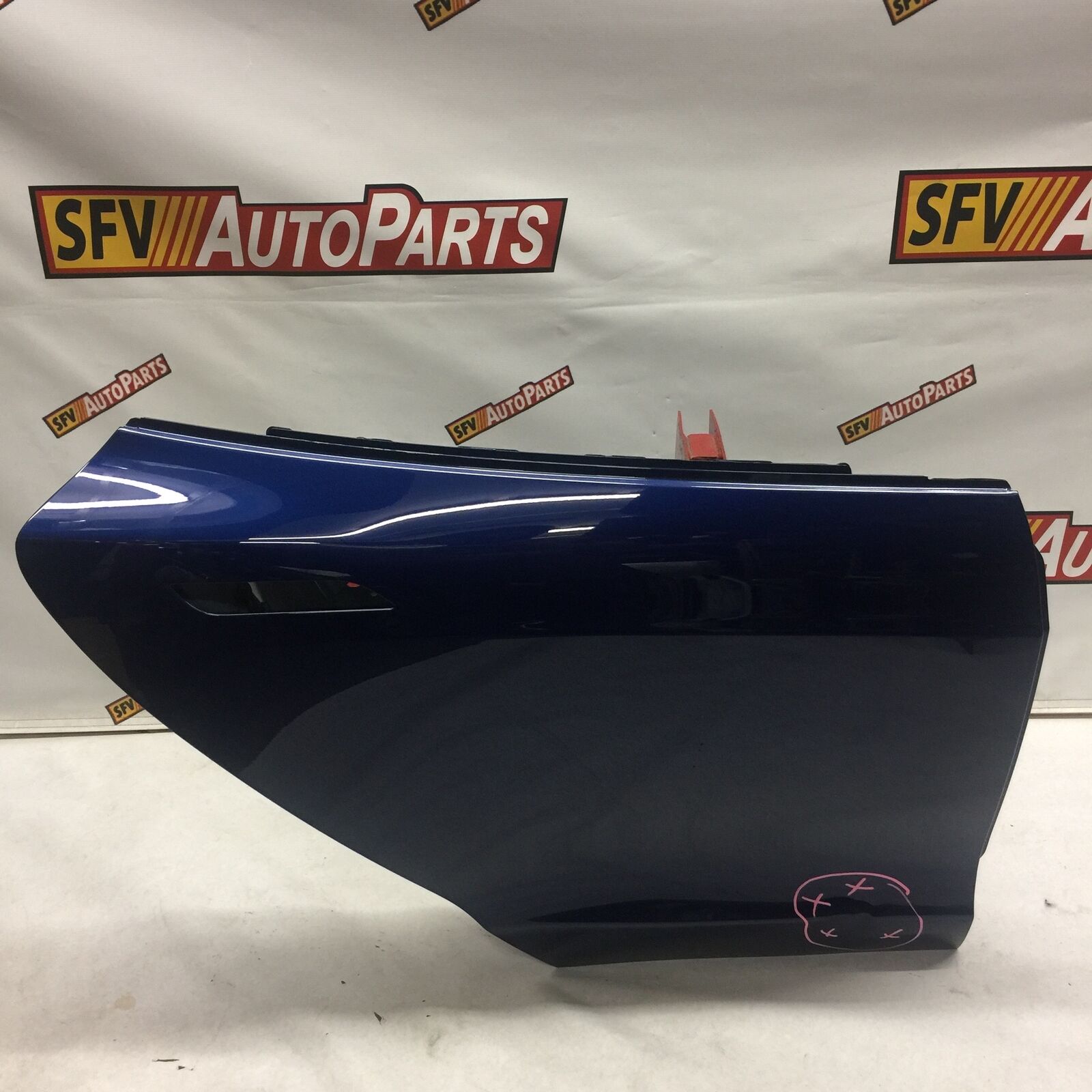 TESLA MODEL S DOOR RIGHT REAR 2012 2013 2014 2015 BLUE