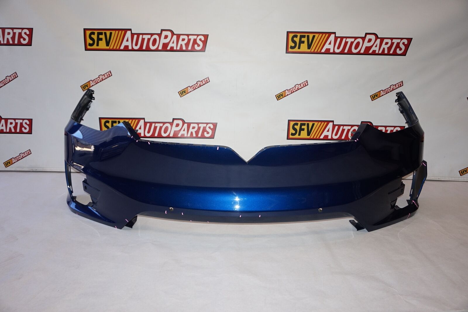 TESLA MODEL X FRONT BUMPER 2016 2017 BLUE 1034837-00-G