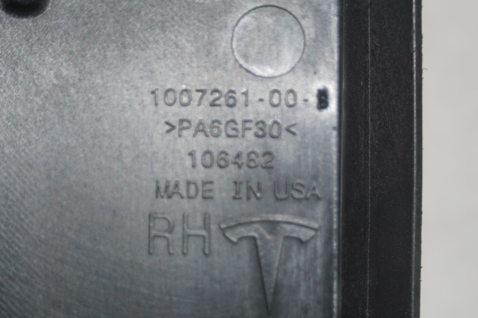 TESLA MODEL S CENTER SHUTTER INTAKE 2012 2013 2014 2015 2016 1007256-00 ...