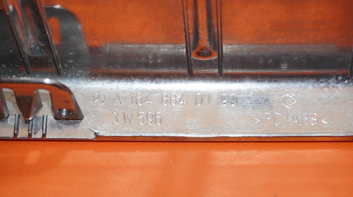 MERCEDES BENZ GL350 REAR BUMPER CHROME 2010 2011 2012 GL550 GL450 A164 ...