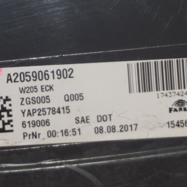 MERCEDES C300 TAIL LIGHT RIGHT PASSENGER 2015 2016 C400 LED A2059061902 OEM