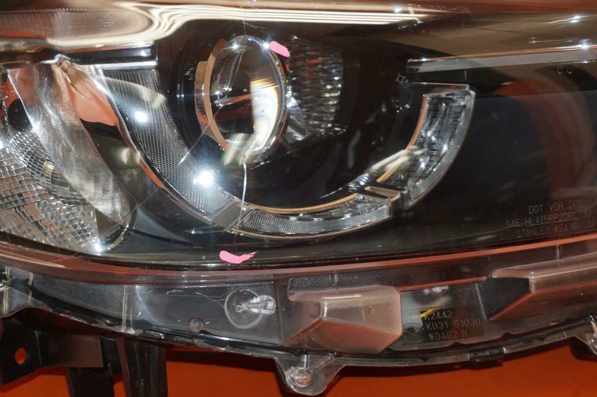 MAZDA CX5 HEADLIGHT RIGHT PASSENGER 2015 2016 LED KA0G51030C OEM
