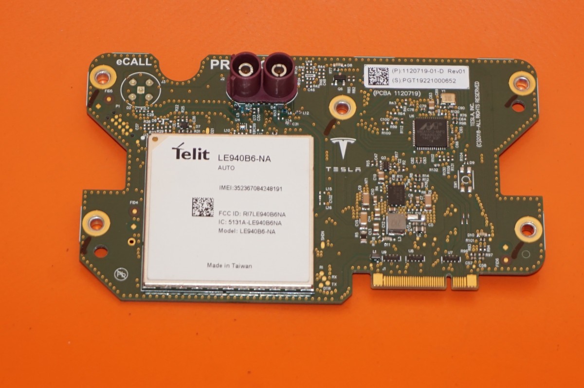 TESLA MODEL 3 MODERN TELIT 2017 2018 2019 2020 LE940B6 1120719-01-D OEM