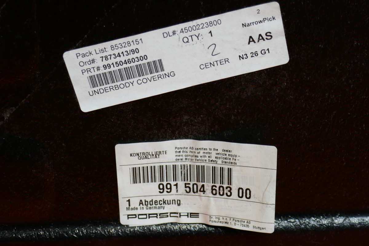 PORSCHE 911 BOXSTER 718 CAYMAN CENTER SHIELD 2013 2014 2015 2016 ...