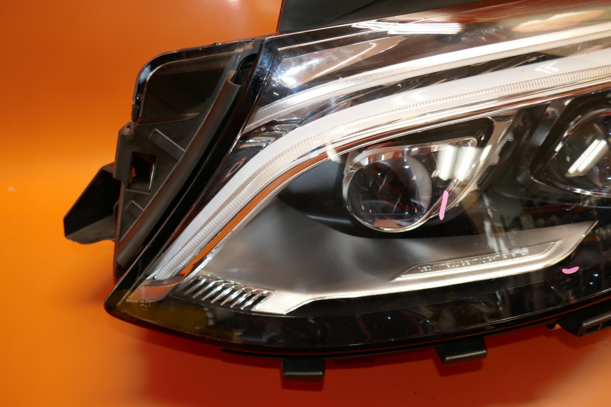 MERCEDES GLE350 HEADLIGHT LEFT DRIVER 2016 2017 2018 2019 LED CLEAR ...