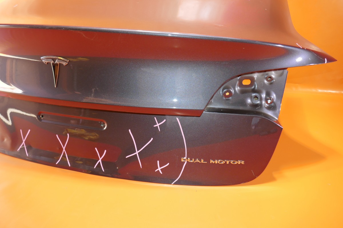 TESLA MODEL 3 TRUNK LID 2017 2018 2019 2020 GRAY OEM