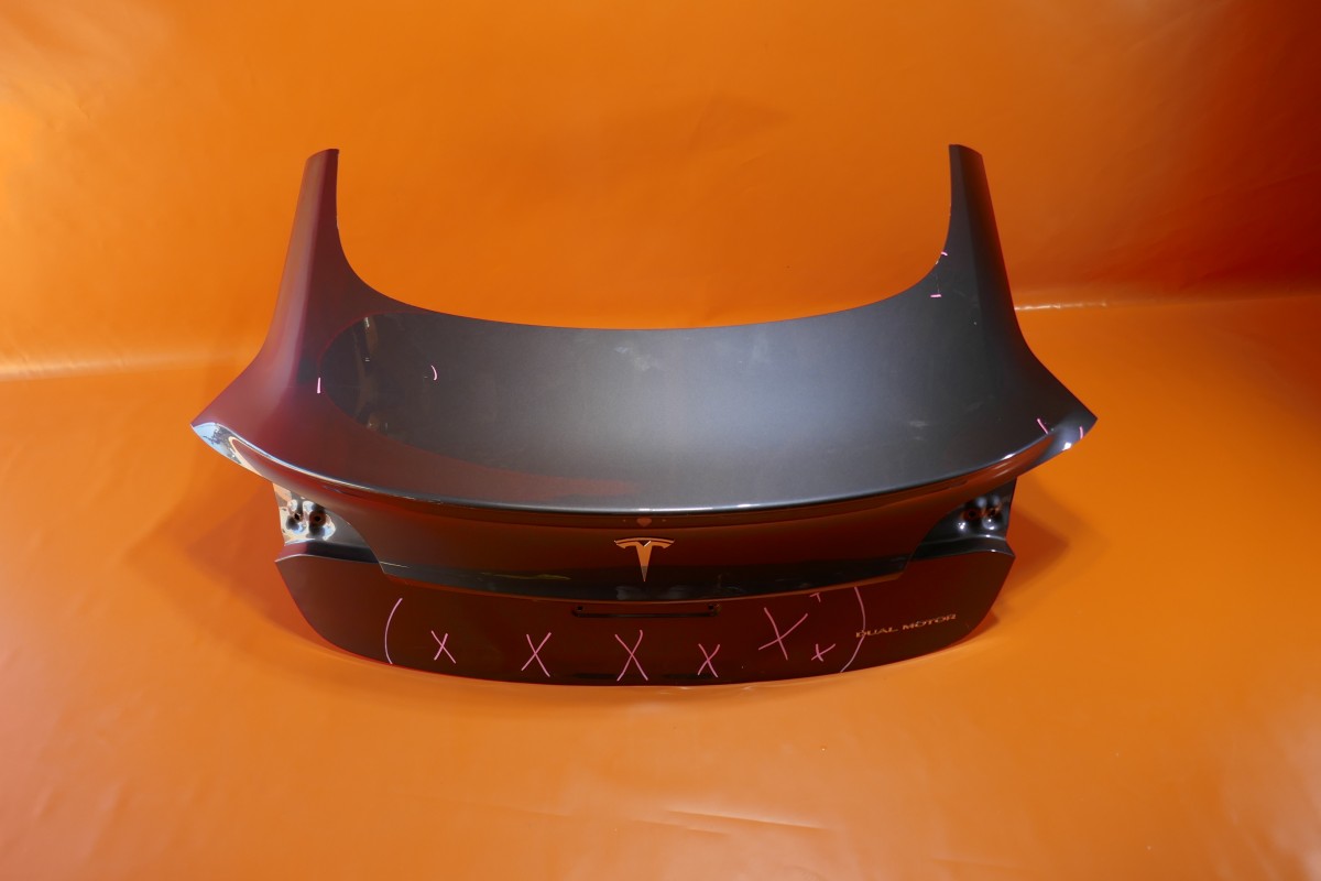 TESLA MODEL 3 TRUNK LID 2017 2018 2019 2020 GRAY OEM