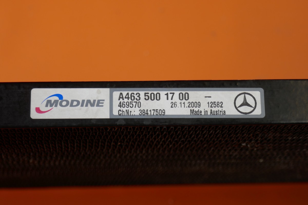 MERCEDES BENZ G55 AUXILIARY RADIATOR 2006 2007 2008 2009 2010 2011