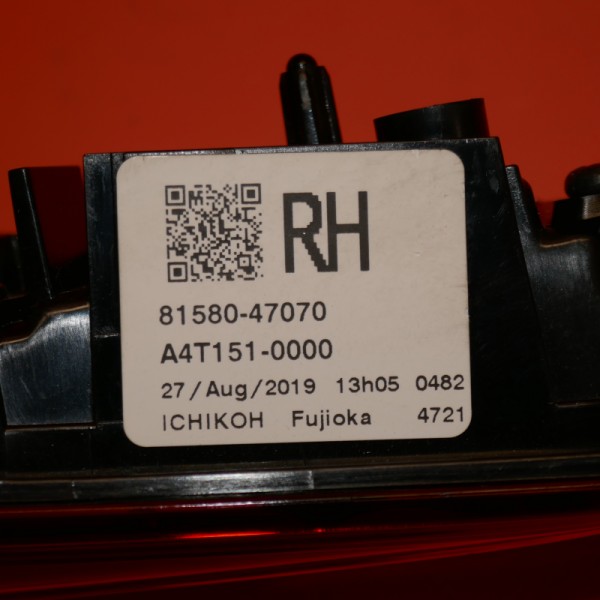 TOYOTA PRIUS TAIL LIGHT TRUNK RIGHT PASSENGER 2019 2020 2021 81580 ...