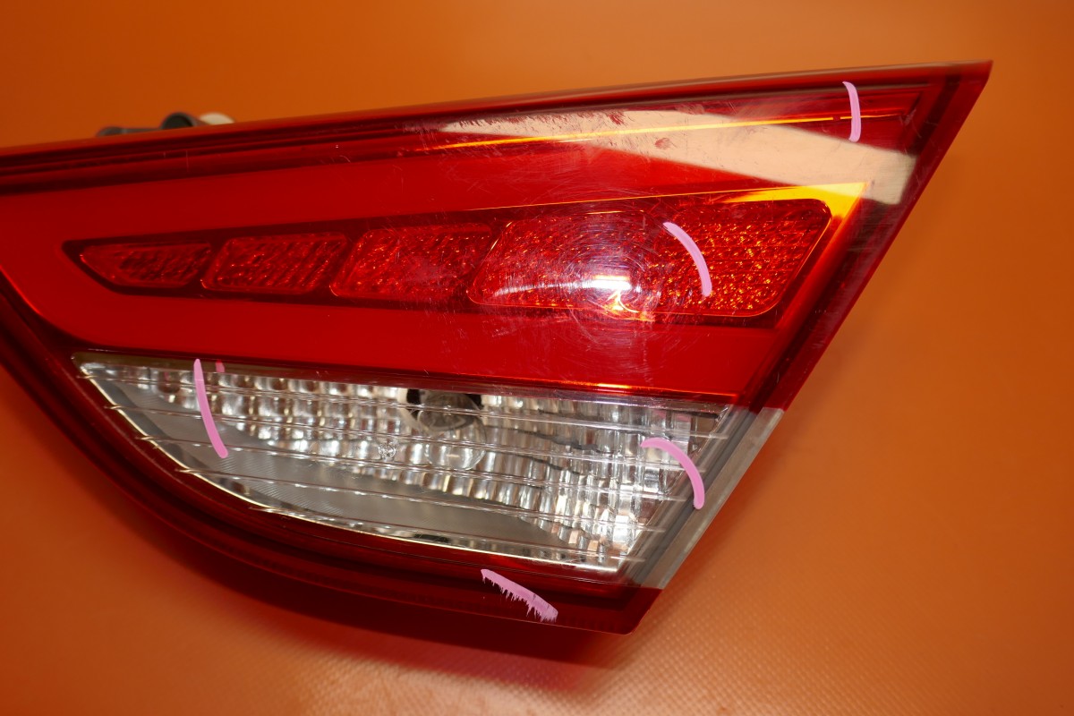 HYUNDAI SONATA TAIL LIGHT TRUNK RIGHT PASSENGER 2011 2012 2013 2014 ...