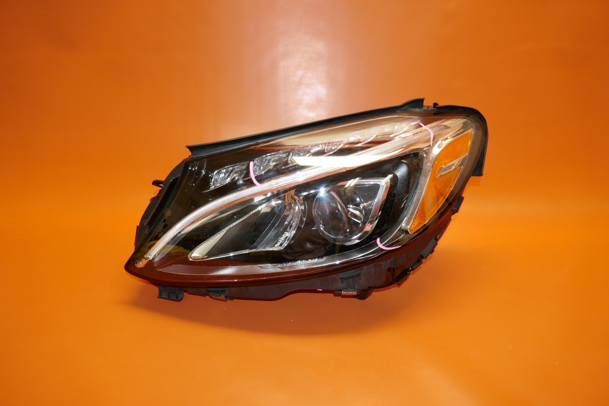 MERCEDES BENZ C300 HEADLIGHT LEFT DRIVER 2015 2016 2017 LED C400 ...