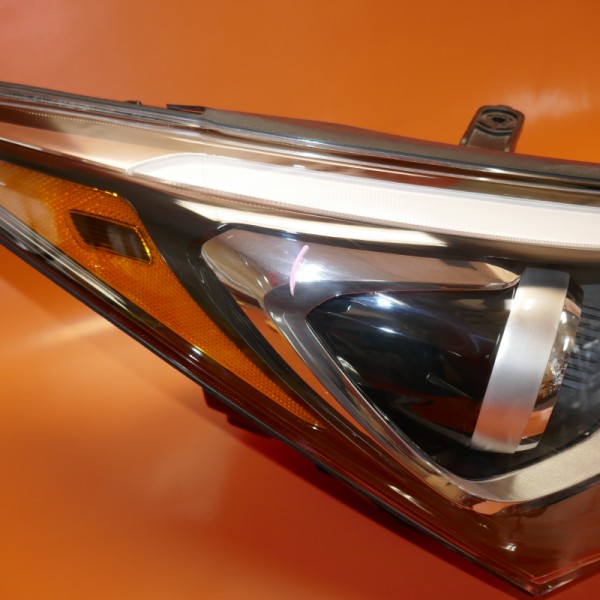HYUNDAI SANTA FE SPORT HEADLIGHT RIGHT 2017 2018 2019 HALOGEN WITH LED ...