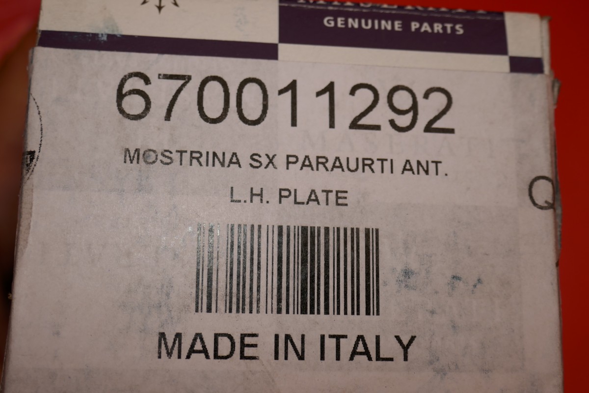 MASERATI GHIBLI FRONT BUMPER BRACKET PLATE LEFT 2014 2015 2016 ...