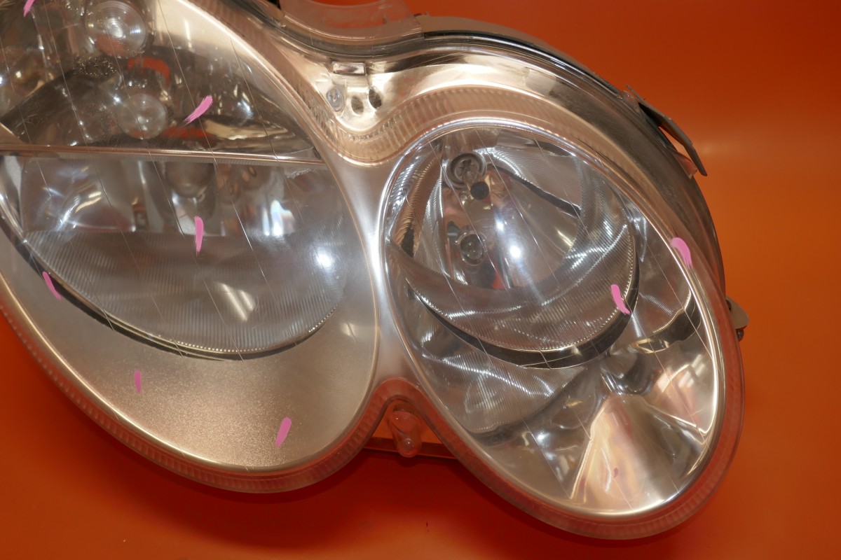 MERCEDES BENZ CLK320 HEADLIGHT RIGHT PASSENGER 2003 2004 2005 2006 W209 ...