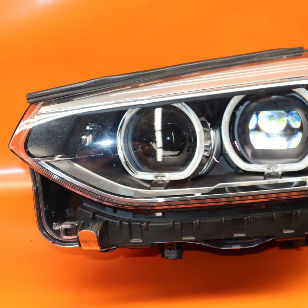 BMW X3 HEADLIGHT LEFT DRIVER 2018 2019 2020 2021 FULL LED X4 8739651-01 OEM