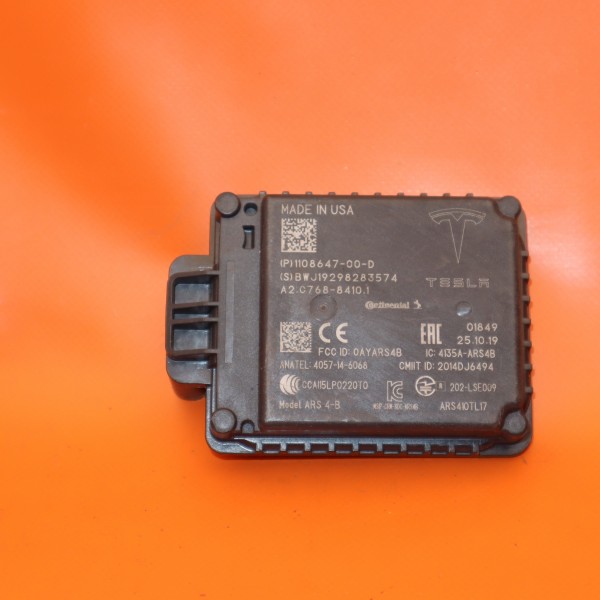 TESLA MODEL 3 RADAR SENSOR MODULE 2017 2018 2019 2020 1108647-00-D OEM