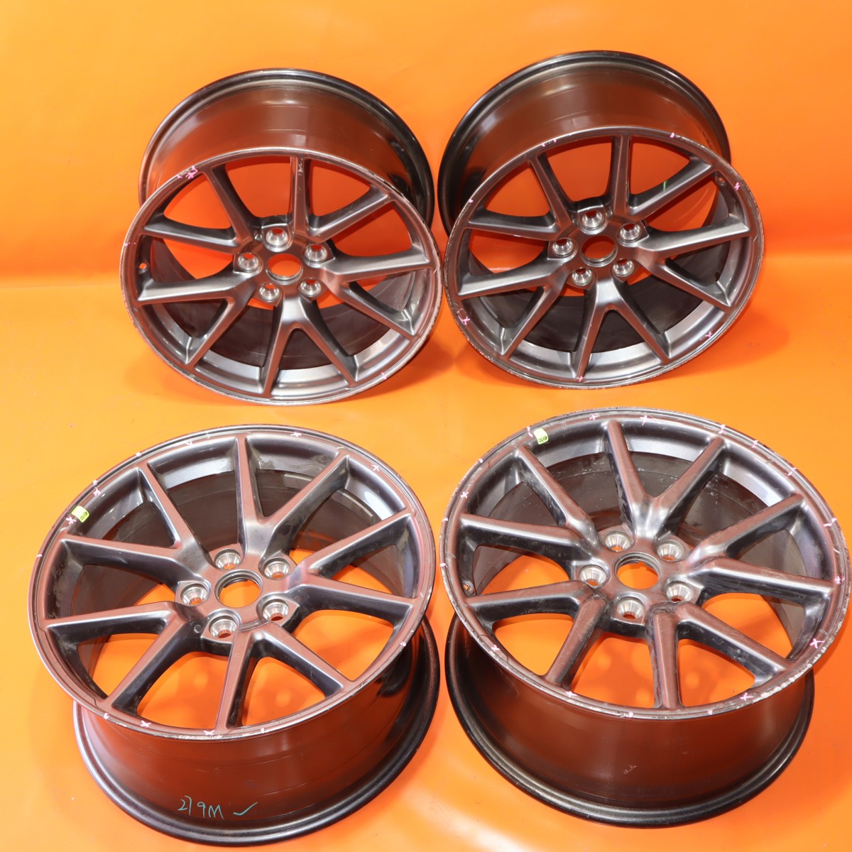 TESLA MODEL 3 WHEEL RIM 18" INCH AERO SET 2020 2021 20231044261-00-A OEM