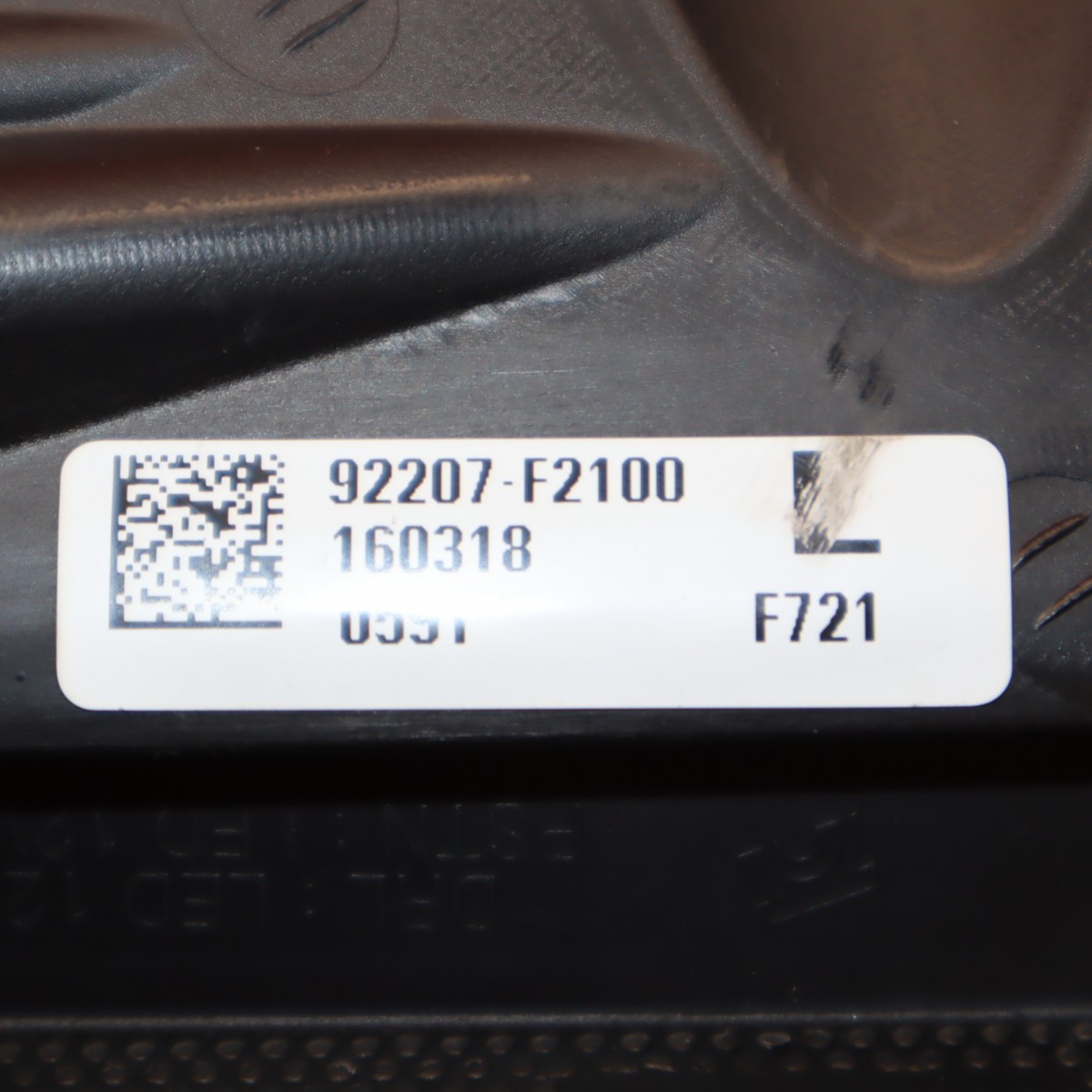 HYUNDAI ELANTRA DAYTIME RUNNING LIGHT 2016 2017 2018 SEDAN 92207 F2100 OEM