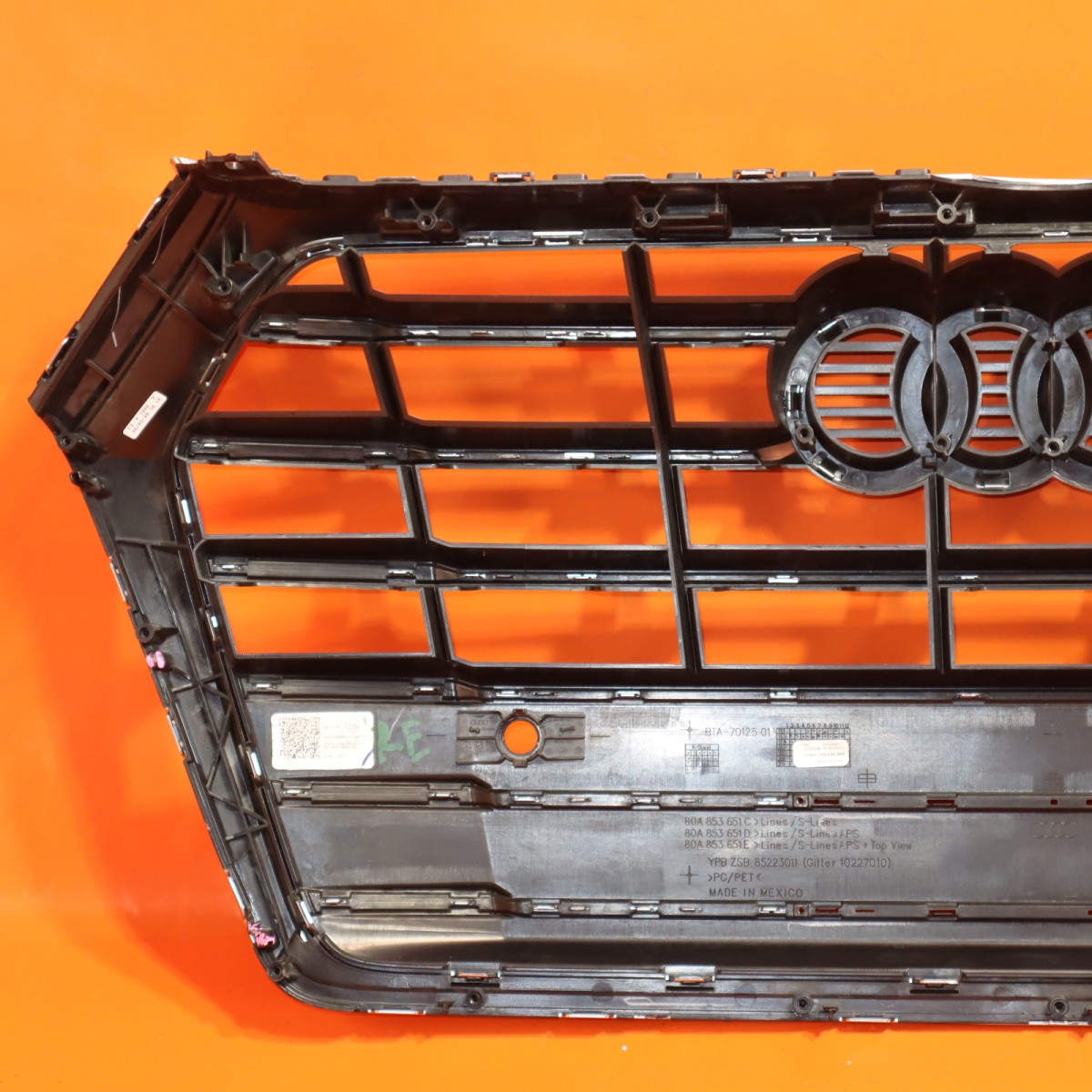 AUDI Q5 GRILLE 2018 2019 2020 GRAY S-LINE 80A853651C OEM