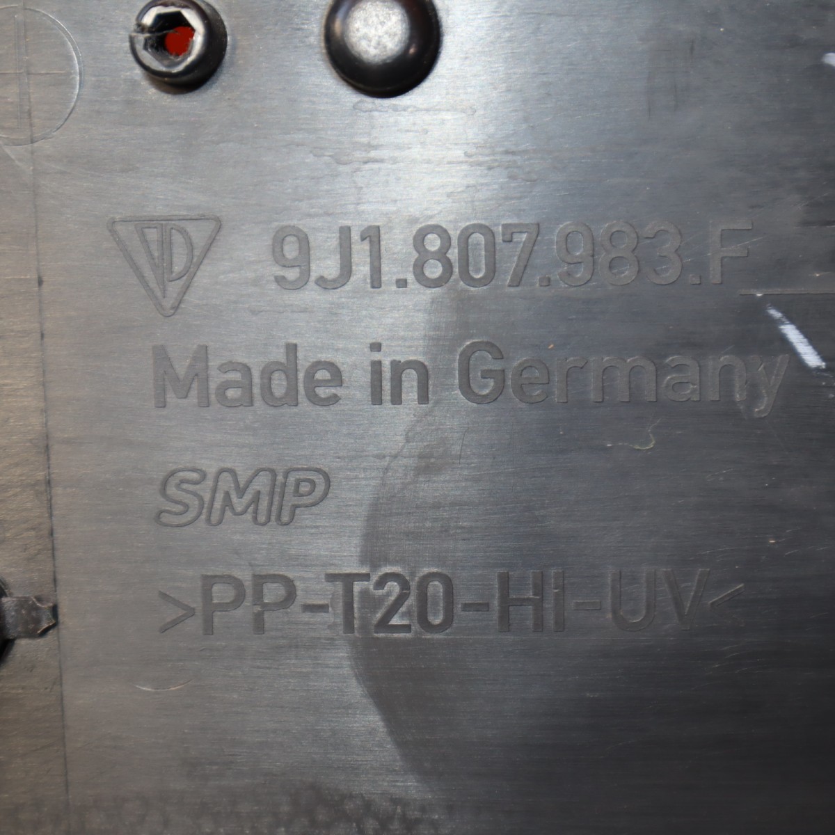 PORSCHE TAYCAN REAR BUMPER LOWER VALANCE 2020 2021 2022 9J1807983F OEM