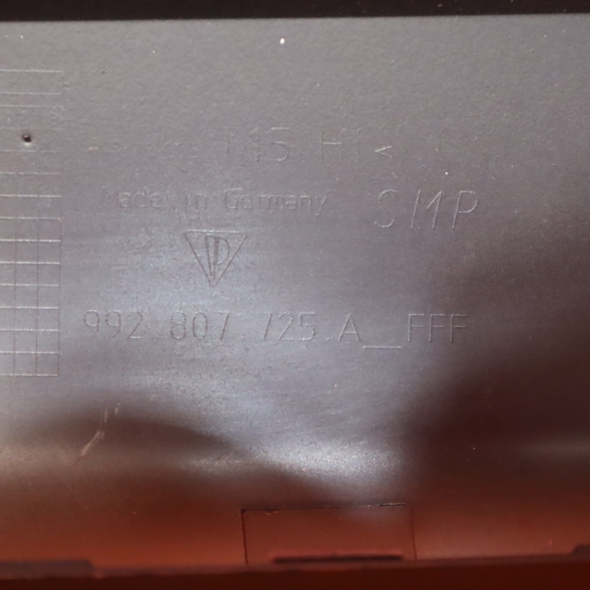 PORSCHE 911 CARRERA FRONT CENTER SPOILER 2020 2021 2022 992807725A OEM