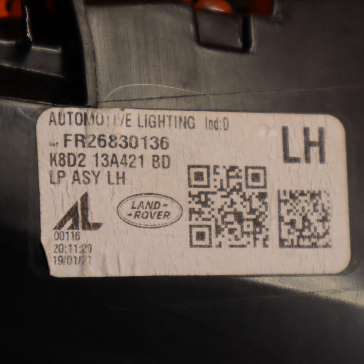 RANGE ROVER EVOQUE TAIL LIGHT TRUNK LEFT 2020 2021 2022 2023 K8D2 ...