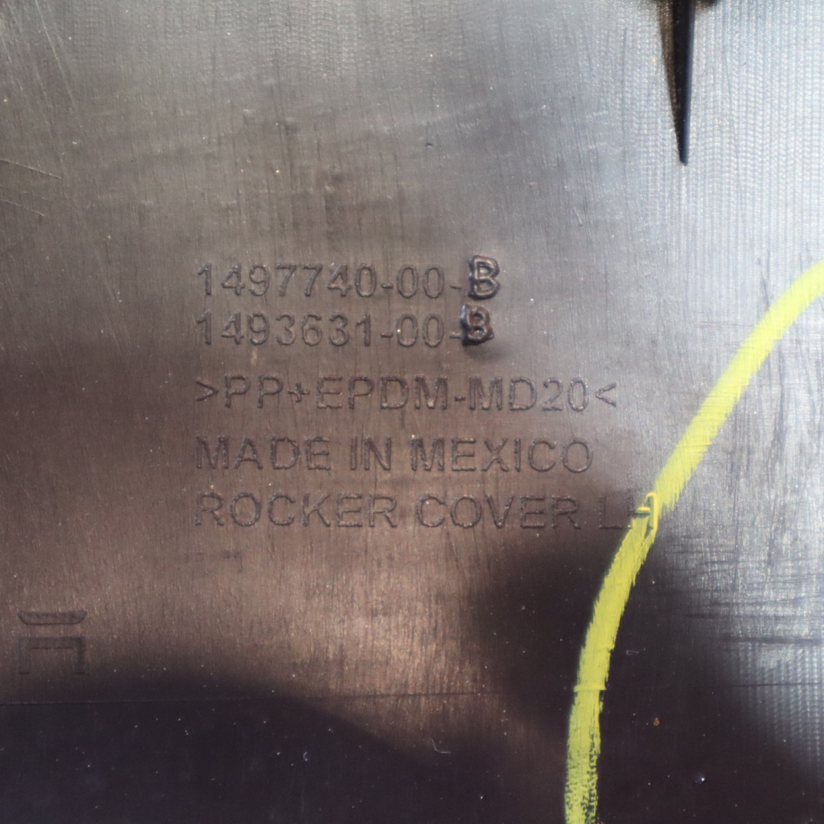 TESLA MODEL Y ROCKER MOLDING LEFT 2020 2021 2022 2023 TEXTURE 1497740 ...