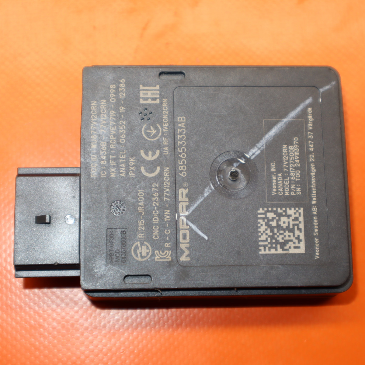 JEEP GRAND CHEROKEE BLIND SPOT RADAR MODULE REAR 2021 2022 68565333AB OEM