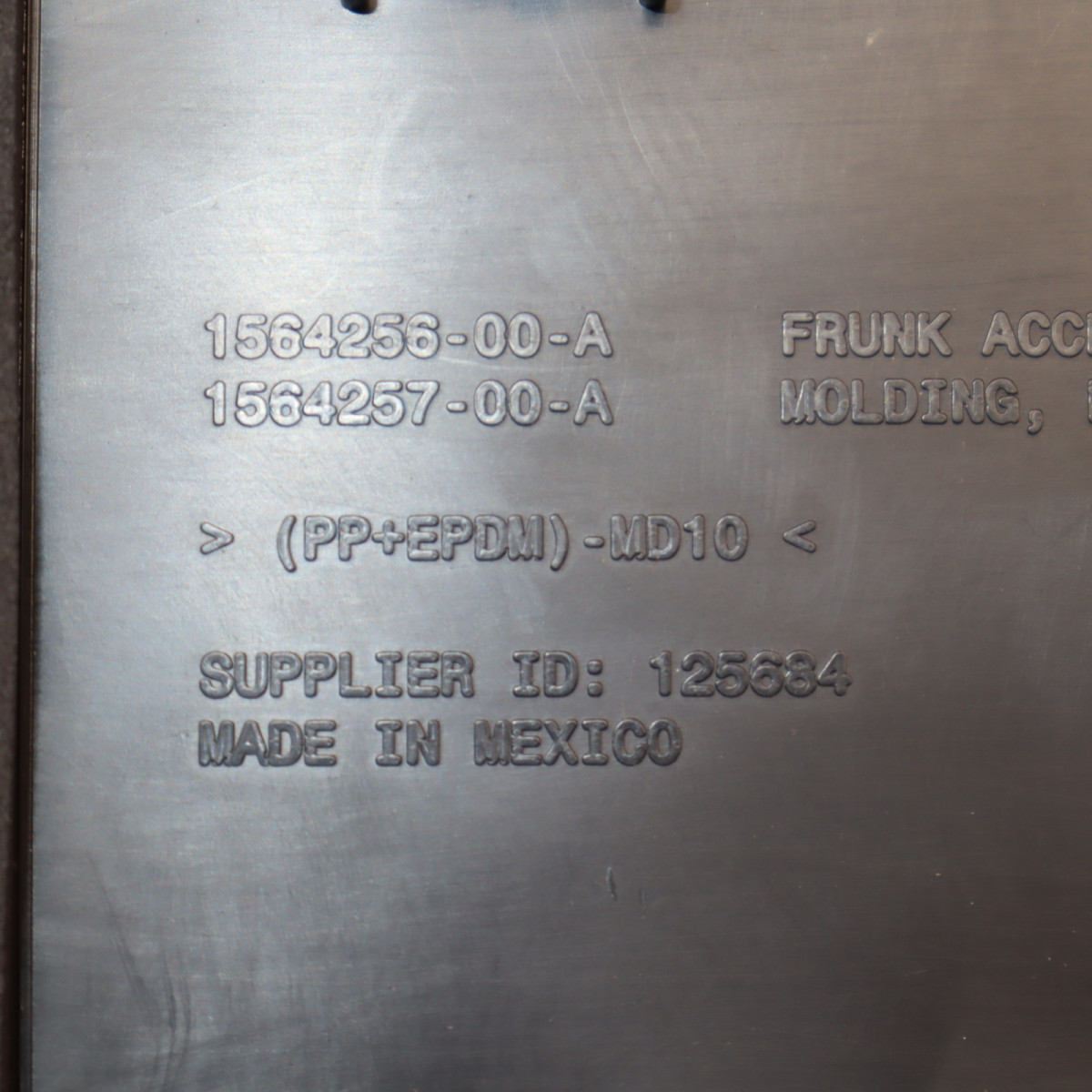 TESLA MODEL S FRUNK ACCESS PANEL 2021 2022 2023 1564256-00-A OEM