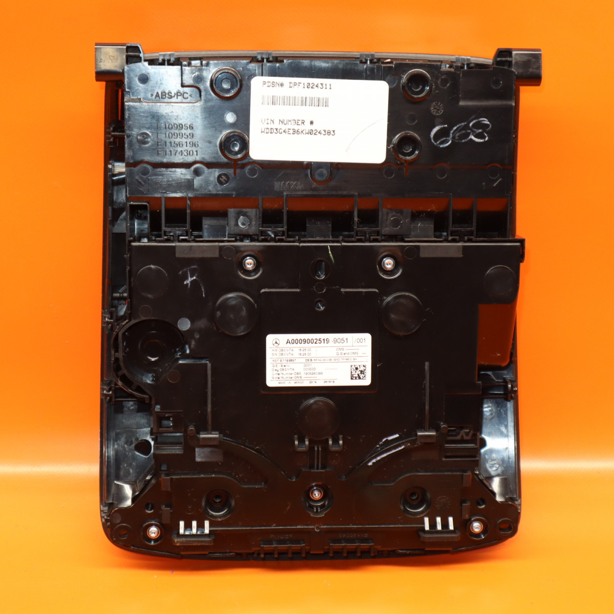 MERCEDES BENZ GLB250 READING LIGHT UNIT 2020 2021 2022 2023 A0009002519 OEM