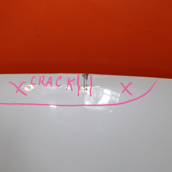 TESLA MODEL X HOOD 2021 2022 2023 2024 1570486-E0-A PLAID OEM DAMAGED