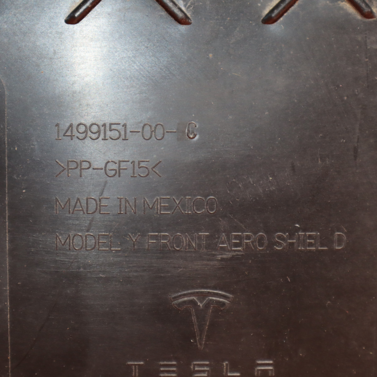 TESLA MODEL Y AERO SHIELD COVER FRONT 2020 2021 2022 1499151-00-C OEM