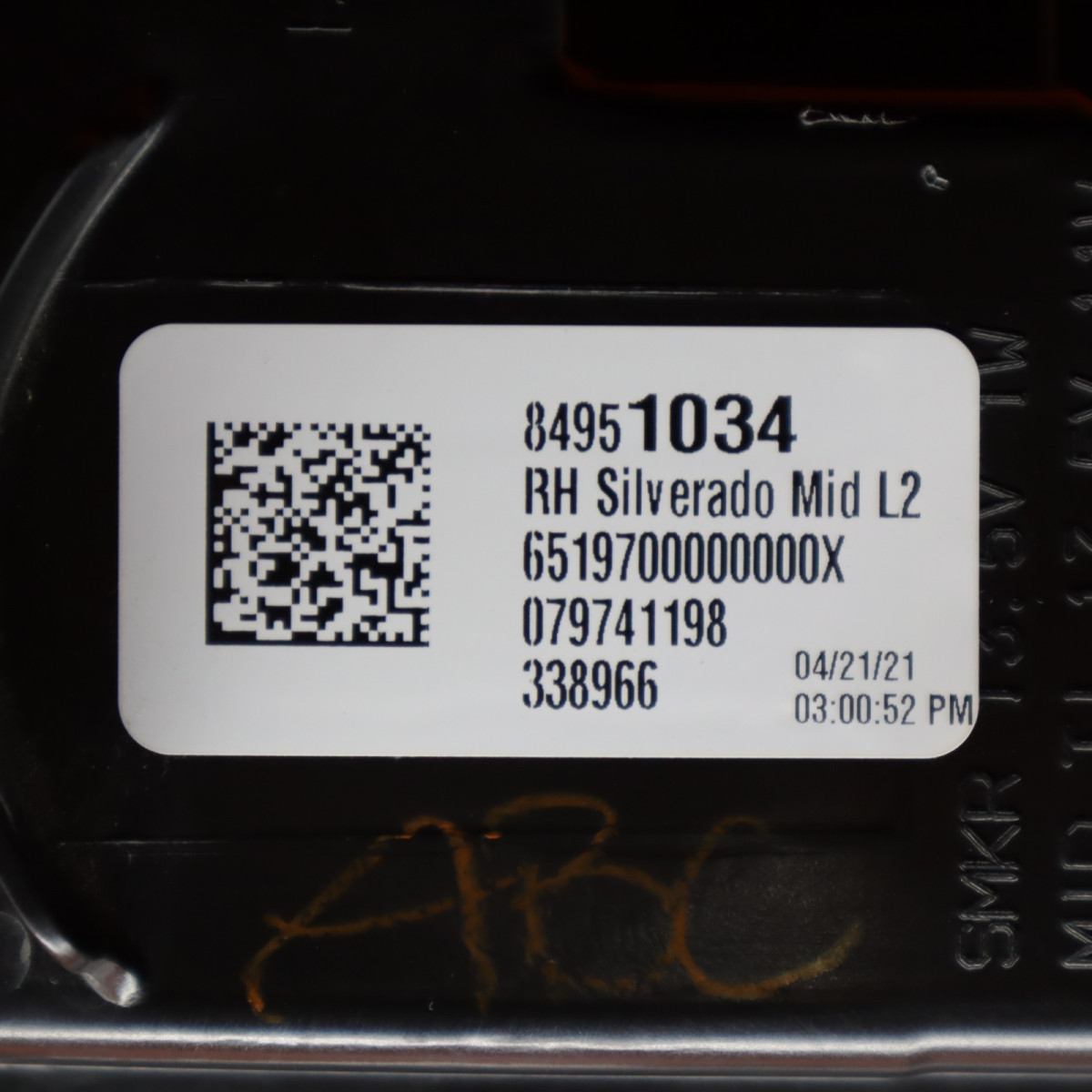 CHEVY SILVERADO 1500 HEADLIGHT RIGHT PASSENGER 2019 2020 2021 84951034 ...